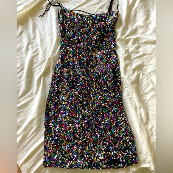 B Darlin | Dresses | Sequin Tight Fit Mini Backless Dress | Poshmark